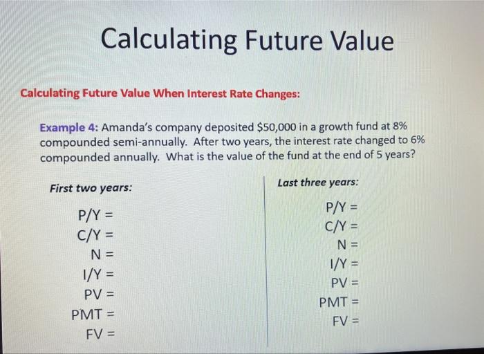 Solved Calculating Future Value Calculating Future Value | Chegg.com