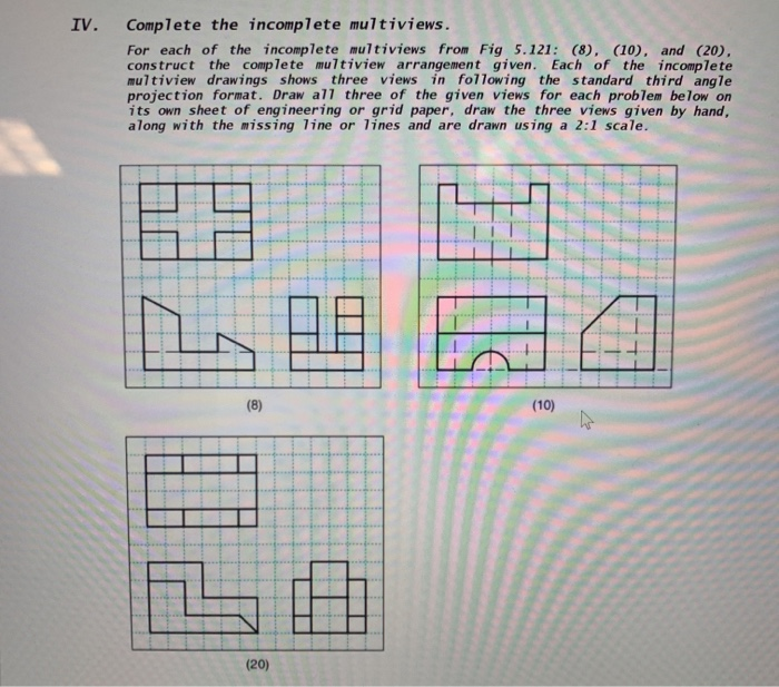 Solved COMPLETE THE VIEWS. THEY ARE MISSING LINES LIKE | Chegg.com