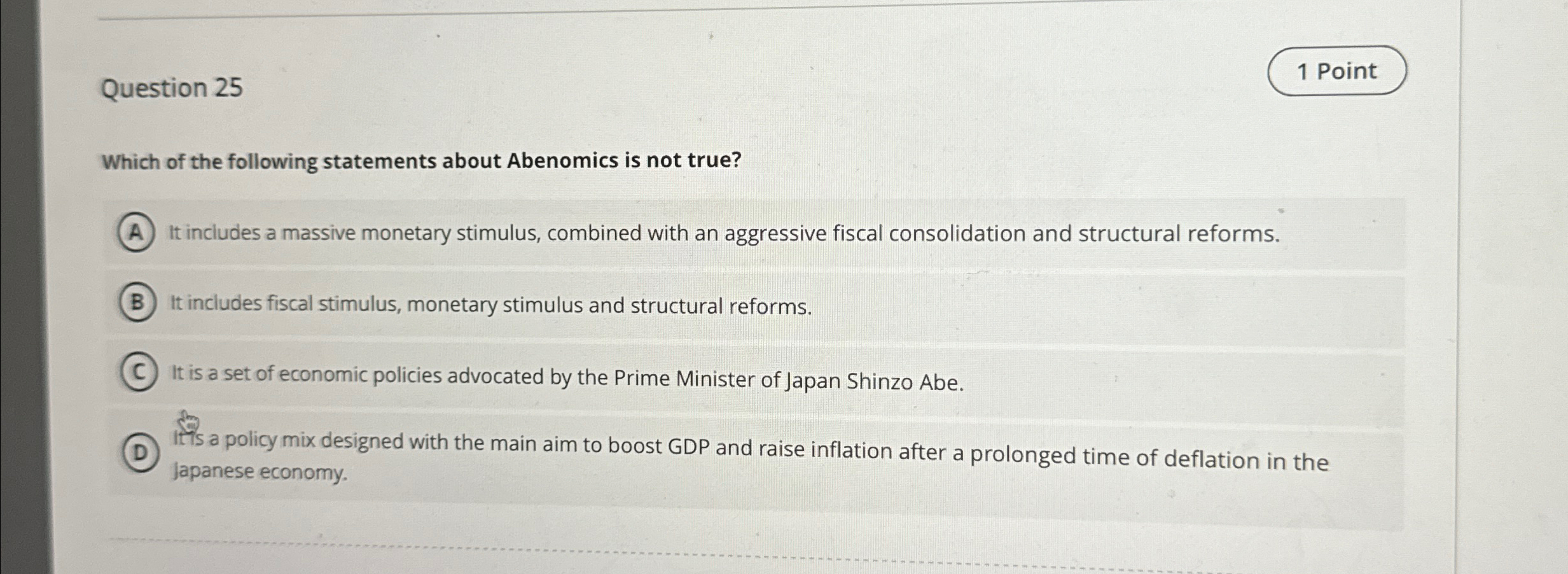 Solved Question 251 ﻿PointWhich of the following statements | Chegg.com