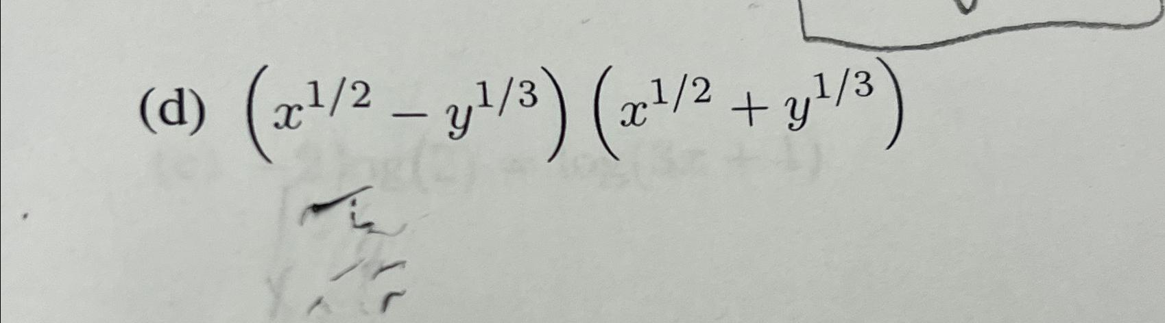 Solved (x12-y13)(x12+y13) | Chegg.com