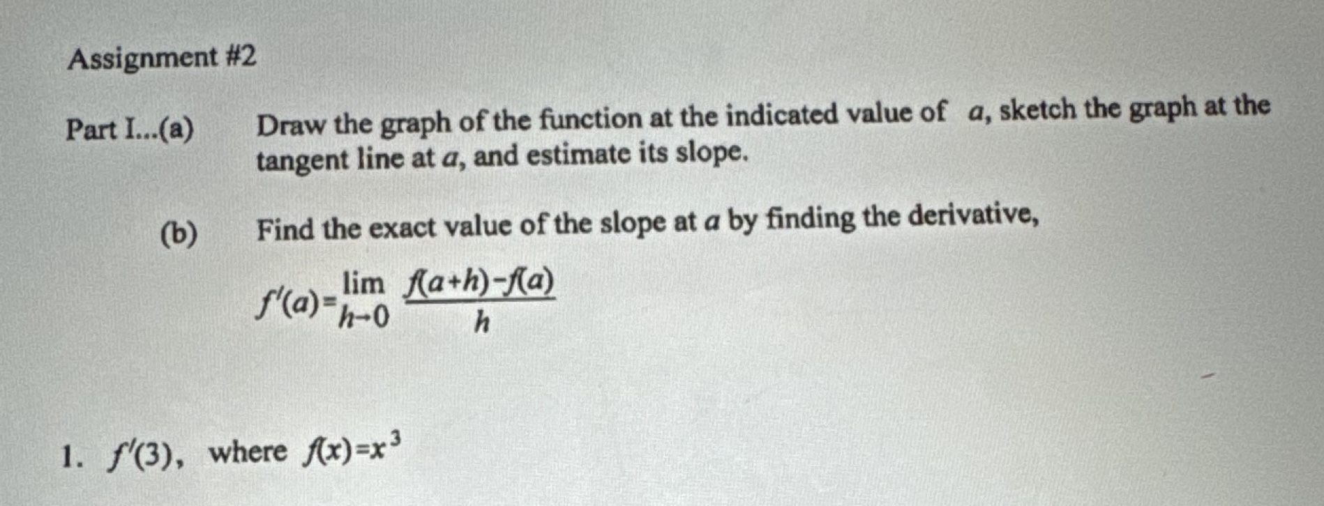 Solved Assignment #2Part I...(a) ﻿Draw the graph of the | Chegg.com