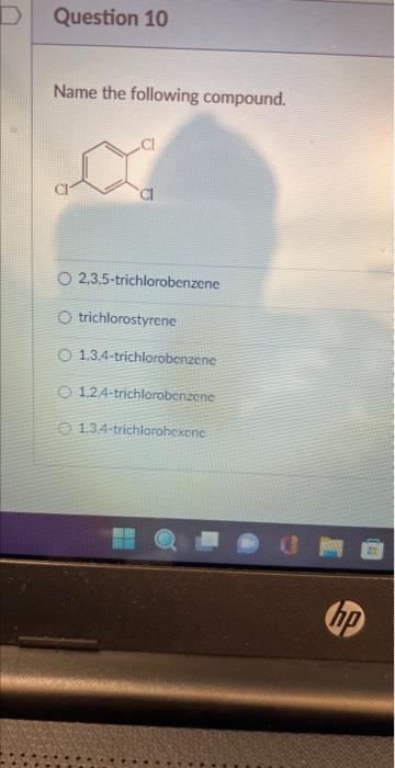Solved Name the following compound. 2,3.5-trichlorobenzene | Chegg.com
