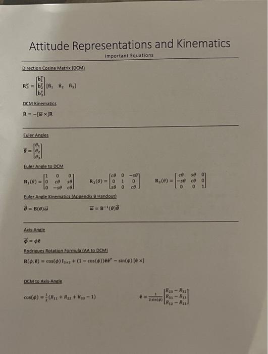Solved Axis-Angle Kinematics | Chegg.com