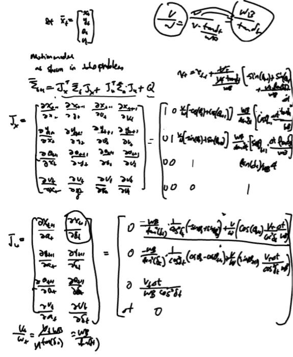 Solved For the extended Kalman filtering algorithm, | Chegg.com