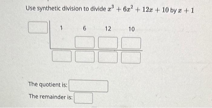 Solved Use synthetic division to factor f(x)=−2x3+4x2+10x−12 | Chegg.com