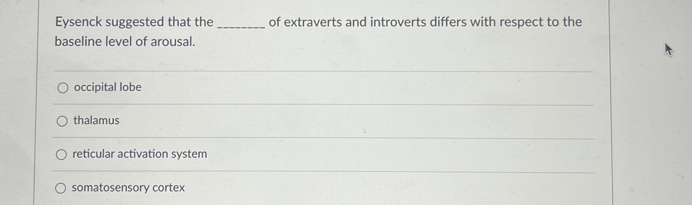 Solved Eysenck suggested that the q, ﻿of extraverts and | Chegg.com