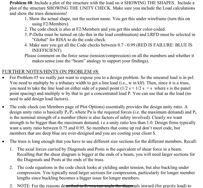 using RISA softwareDESIGN PROBLEM: Design a bridge | Chegg.com