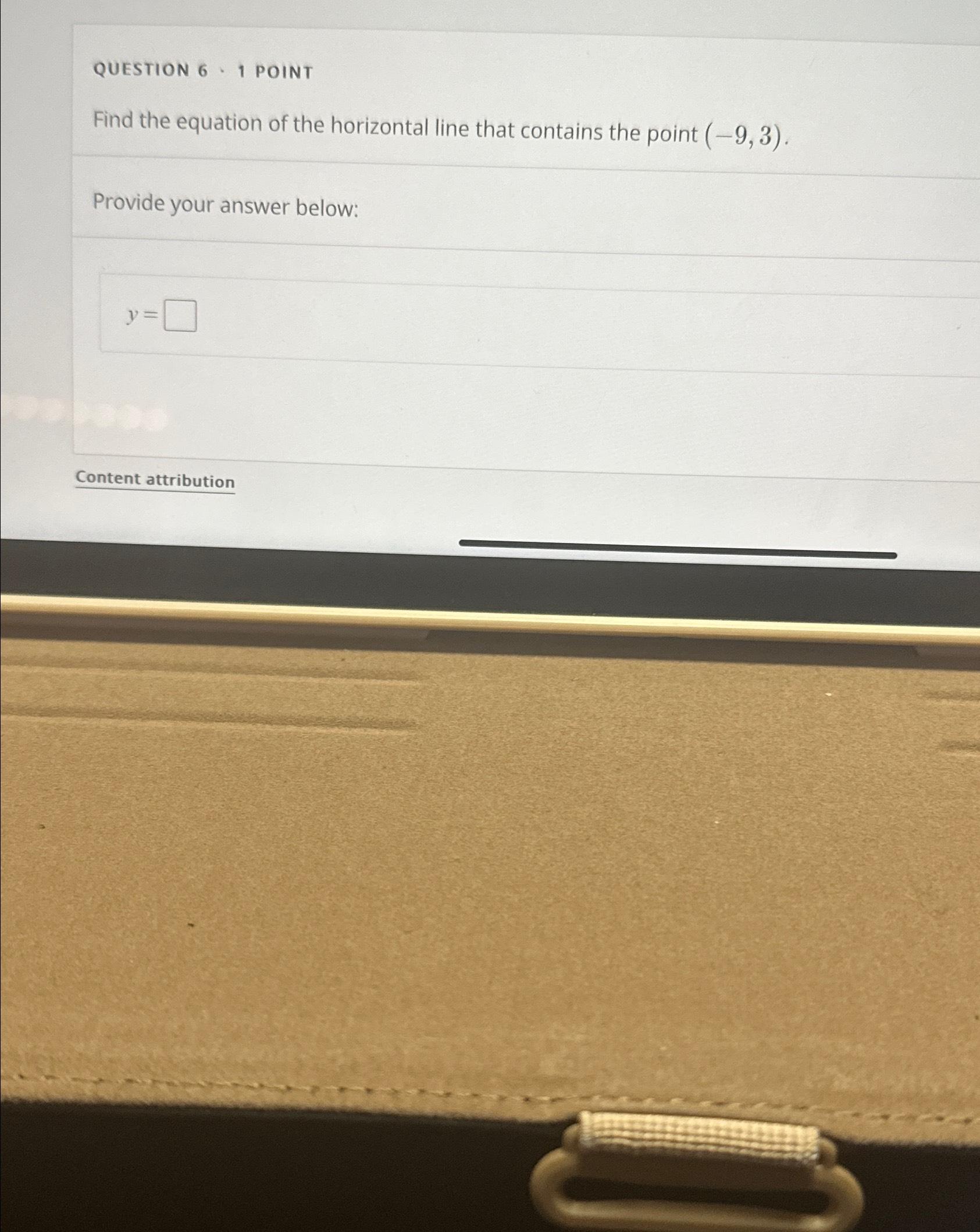 Solved QUESTION 6 - 1 ﻿POINTFind the equation of the | Chegg.com