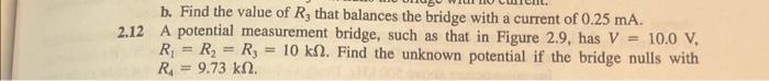 Solved b. Find the value of R3 that balances the bridge with | Chegg.com