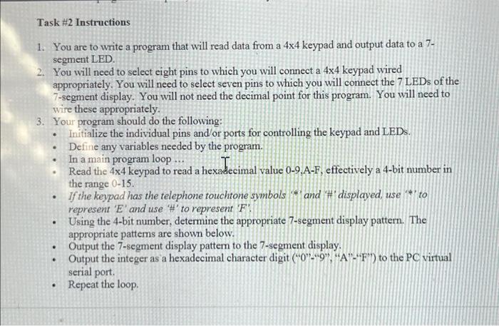 Solved Task #2 Instructions 1. You are to write a program | Chegg.com