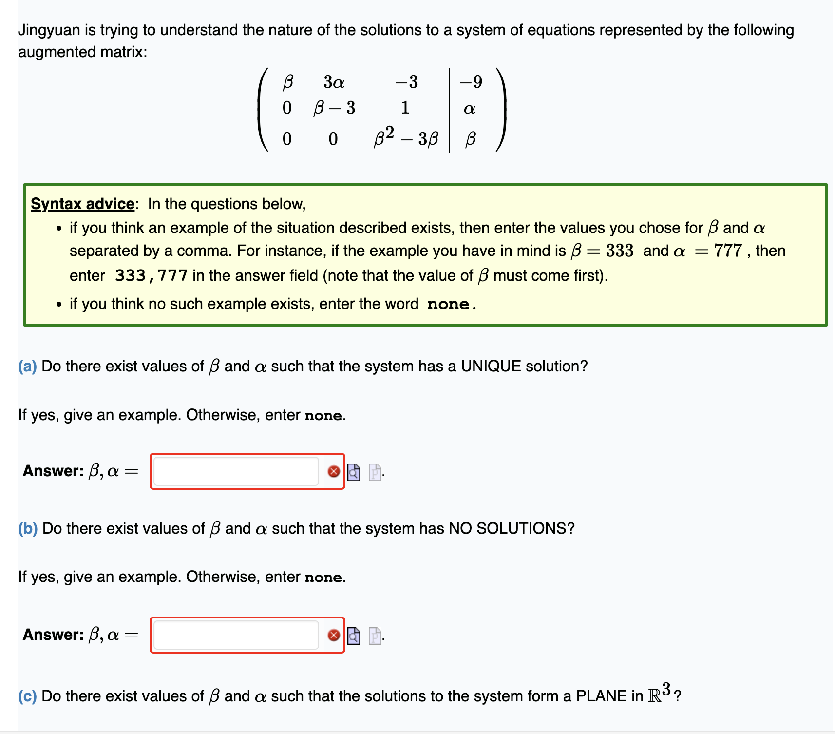 Solved Jingyuan is trying to understand the nature of the | Chegg.com