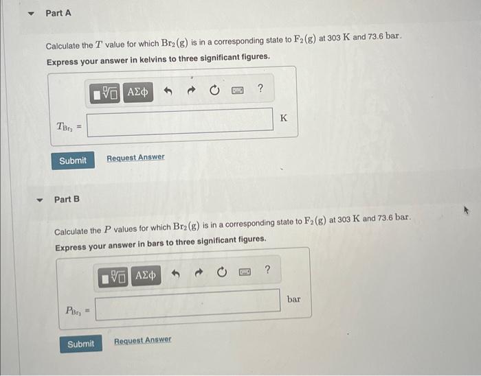 Solved \begin{tabular}{|c|cc|} \hline Substance & Tc(K) & Pc | Chegg.com
