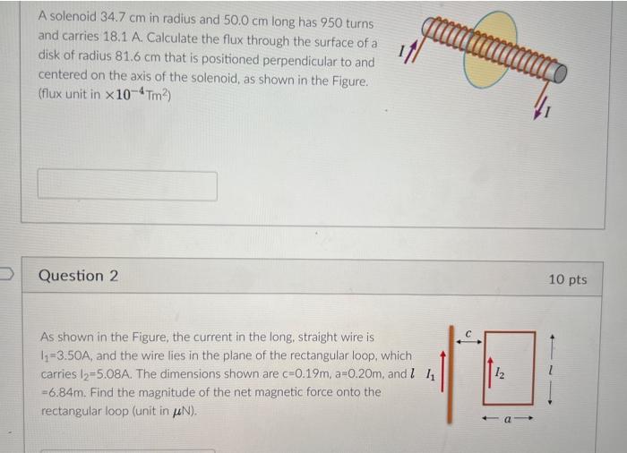 Solved A solenoid 34.7 cm in radius and 50.0 cm long has 950 | Chegg.com