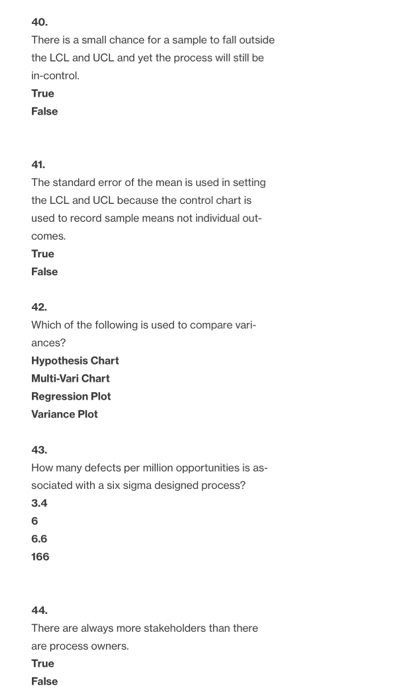 Solved 40. There is a small chance for a sample to fall | Chegg.com