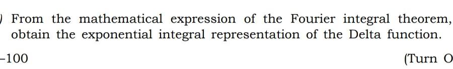 Solved From the mathematical expression of the Fourier | Chegg.com