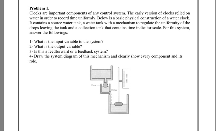 Solved Problem 1. Clocks are important components of any | Chegg.com