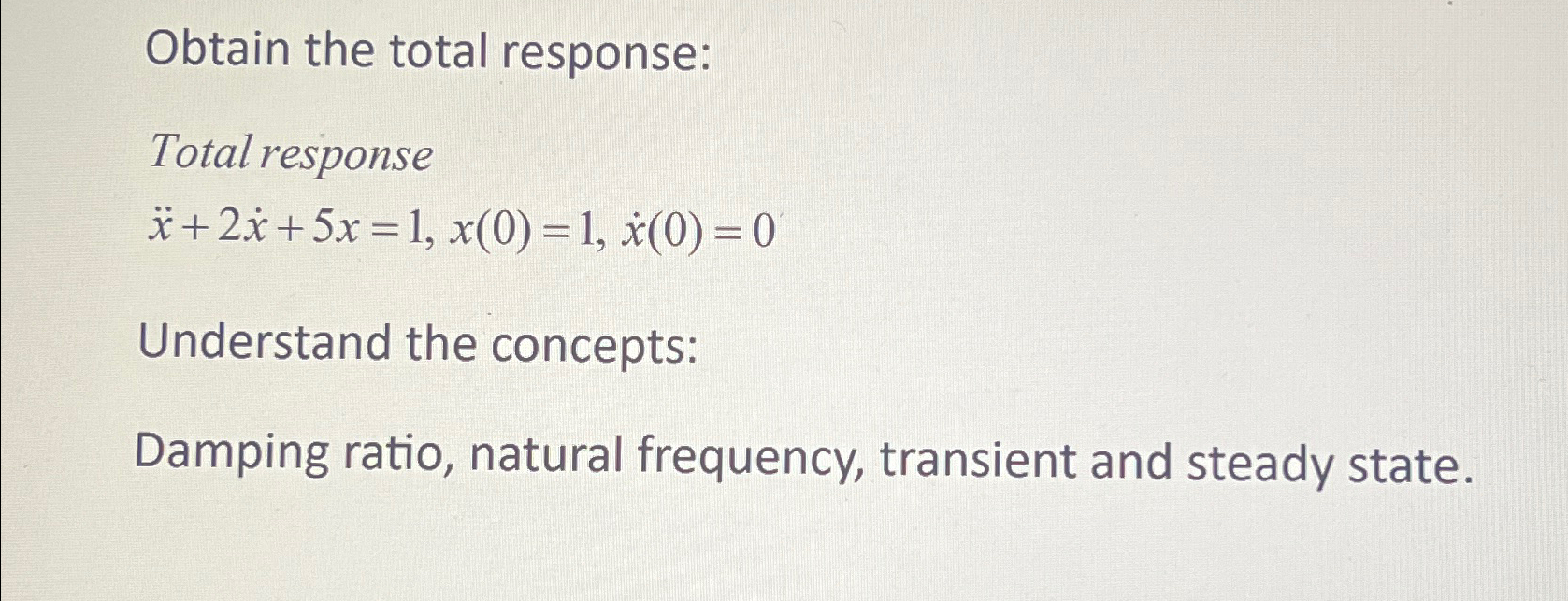 Obtain the total response:Total | Chegg.com