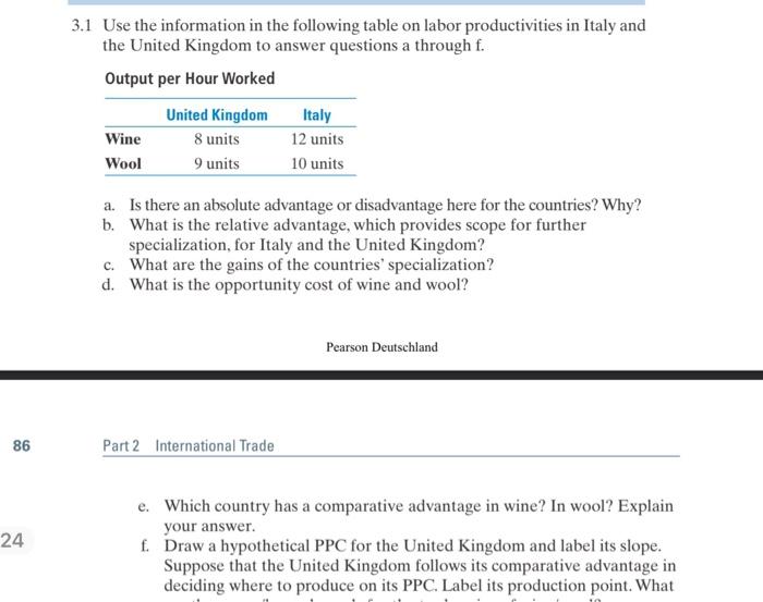 Solved 3.1 Use the information in the following table on | Chegg.com Solved 3.1 Use the information in the following table on | Chegg.com