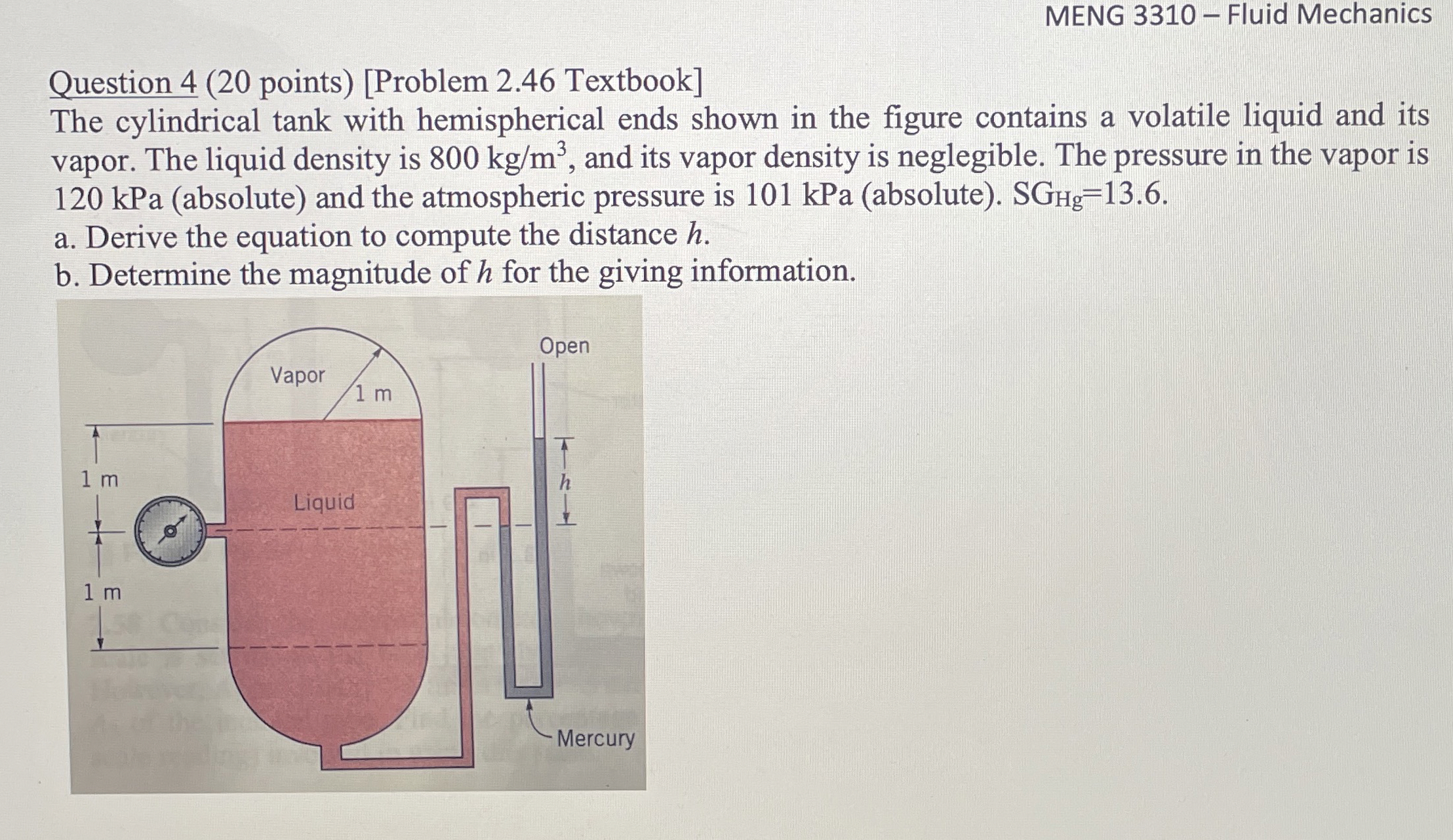Solved Question 4 (20 ﻿points) [Problem 2.46 ﻿Textbook]The | Chegg.com