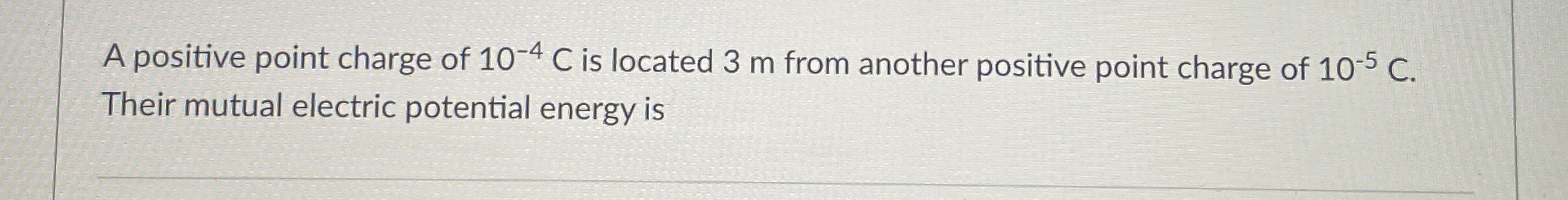 Solved A positive point charge of 10-4C ﻿is located 3 ﻿m | Chegg.com