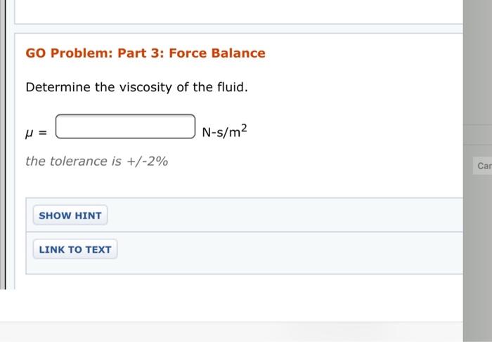 Solved A concentric cylinder viscometer may be formed by | Chegg.com