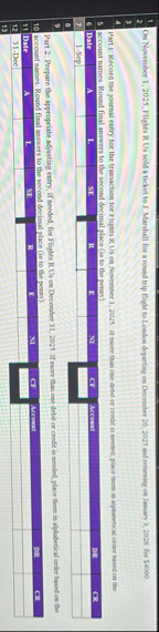 Solved account names. Round final answers to the second | Chegg.com