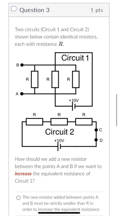 Solved Two circuits (Circuit 1 and Circuit 2) chnum holnus | Chegg.com