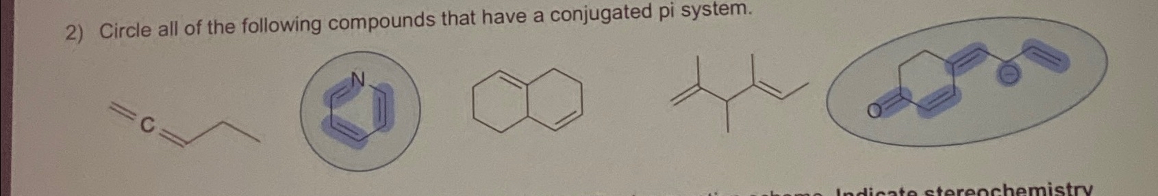 Solved Circle all of the following compounds that have a | Chegg.com