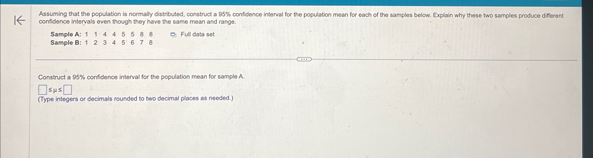 Solved Assuming that the population is normally distributed, | Chegg.com