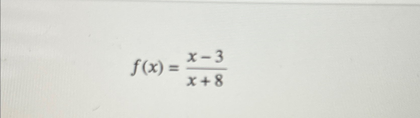 Solved f(x)=x-3x+8 ﻿Find the intervals over whichf(x) ﻿is | Chegg.com