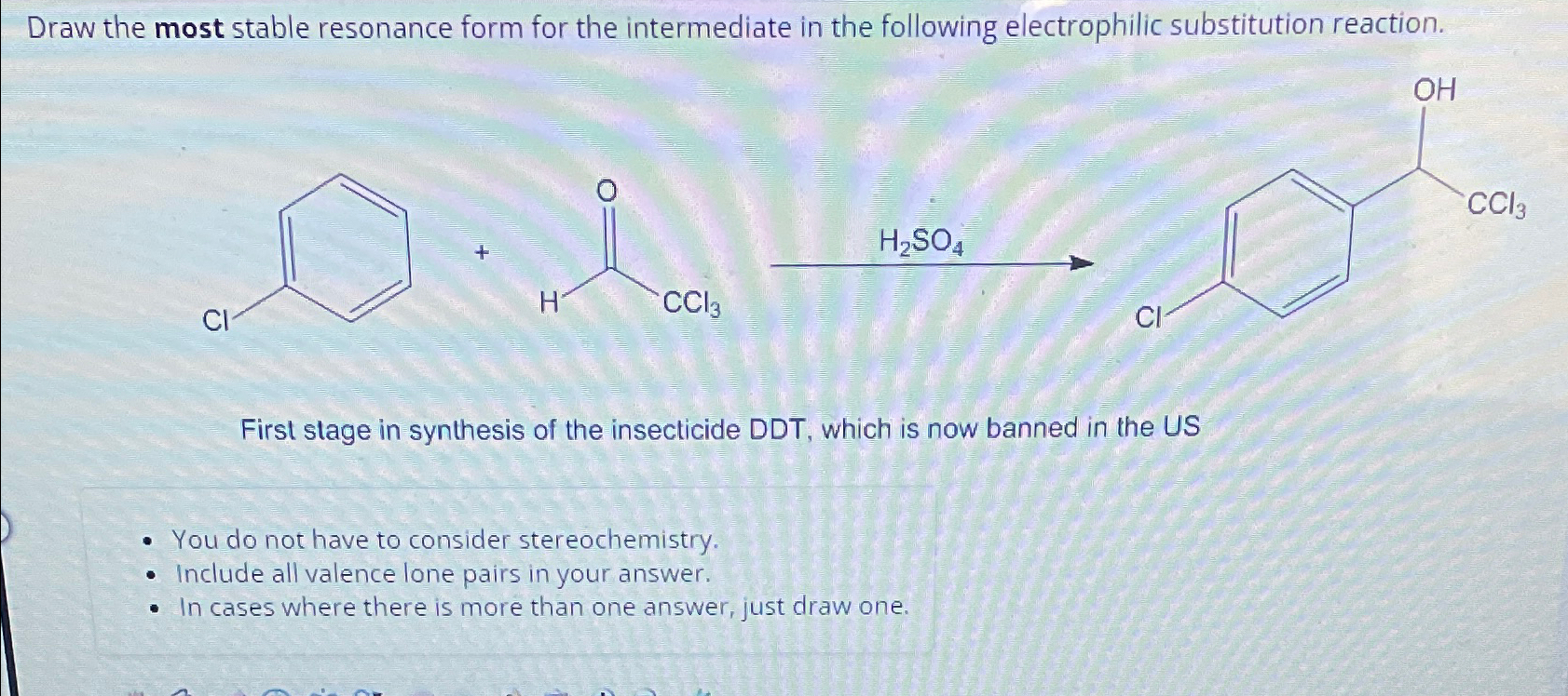 Solved Draw the most stable resonance form for the | Chegg.com