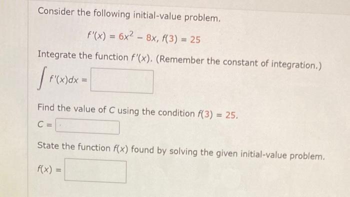 Solved Consider the following initial-value problem. | Chegg.com