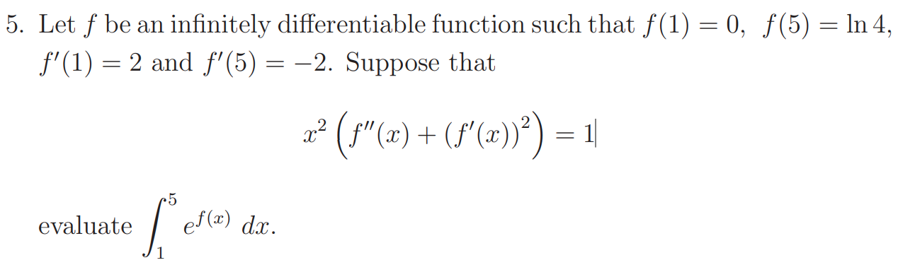 Solved Let f ﻿be an infinitely differentiable function such | Chegg.com
