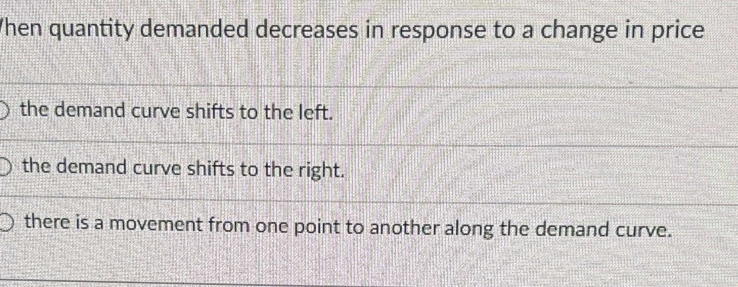 Solved hen quantity demanded decreases in response to a | Chegg.com