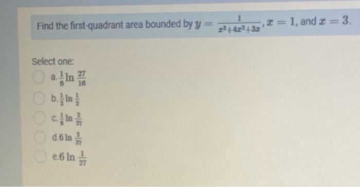 Solved Find the first-quadrant area bounded by | Chegg.com