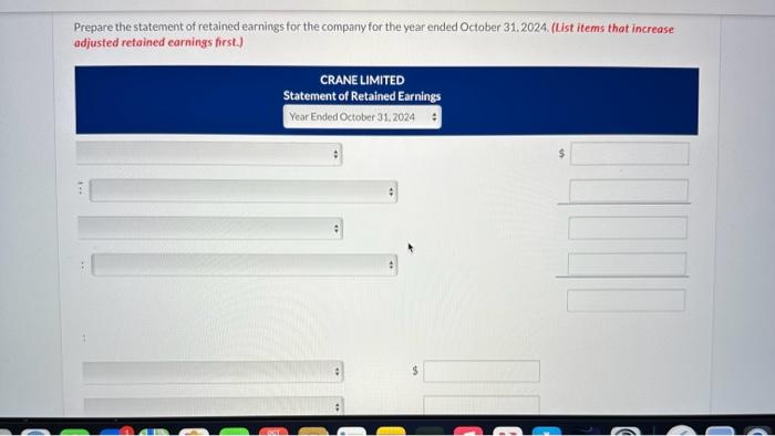 Solved Current Attempt in Progress The ledger of Crane | Chegg.com