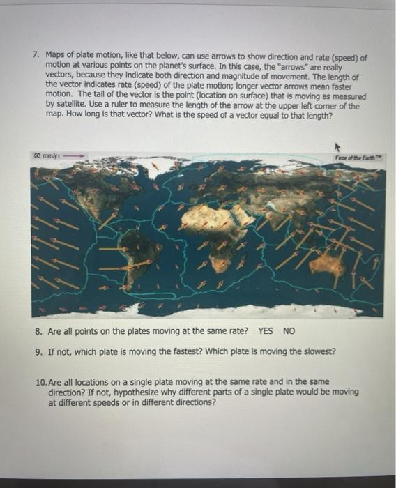 Solved Measuring the Absolute Rate of Plate Motion Activity | Chegg.com