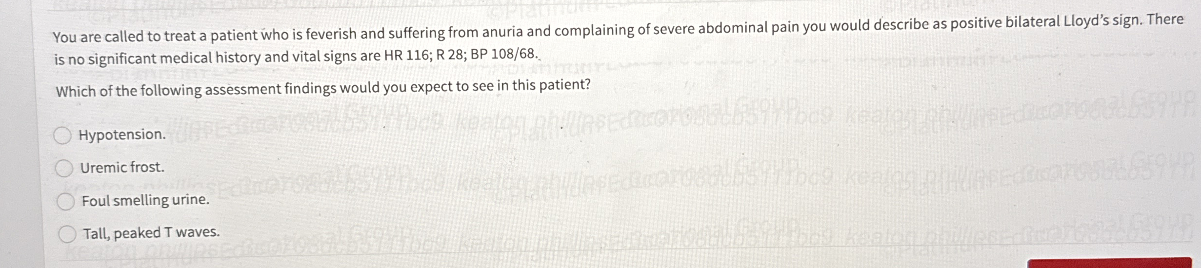 Solved You are called to treat a patient who is feverish and | Chegg.com
