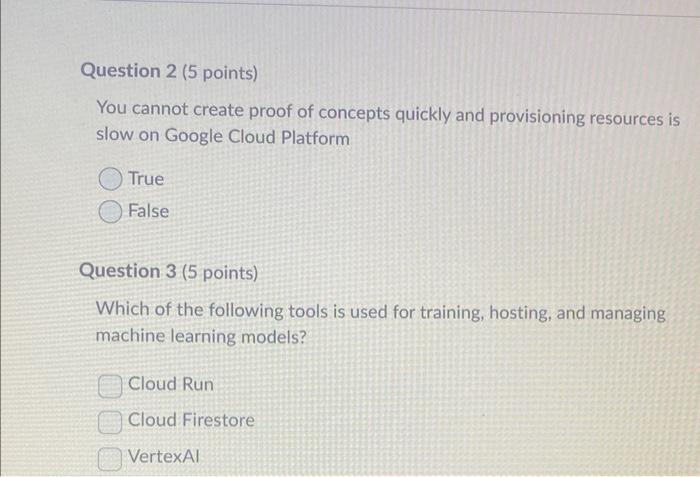 Solved You cannot create proof of concepts quickly and | Chegg.com