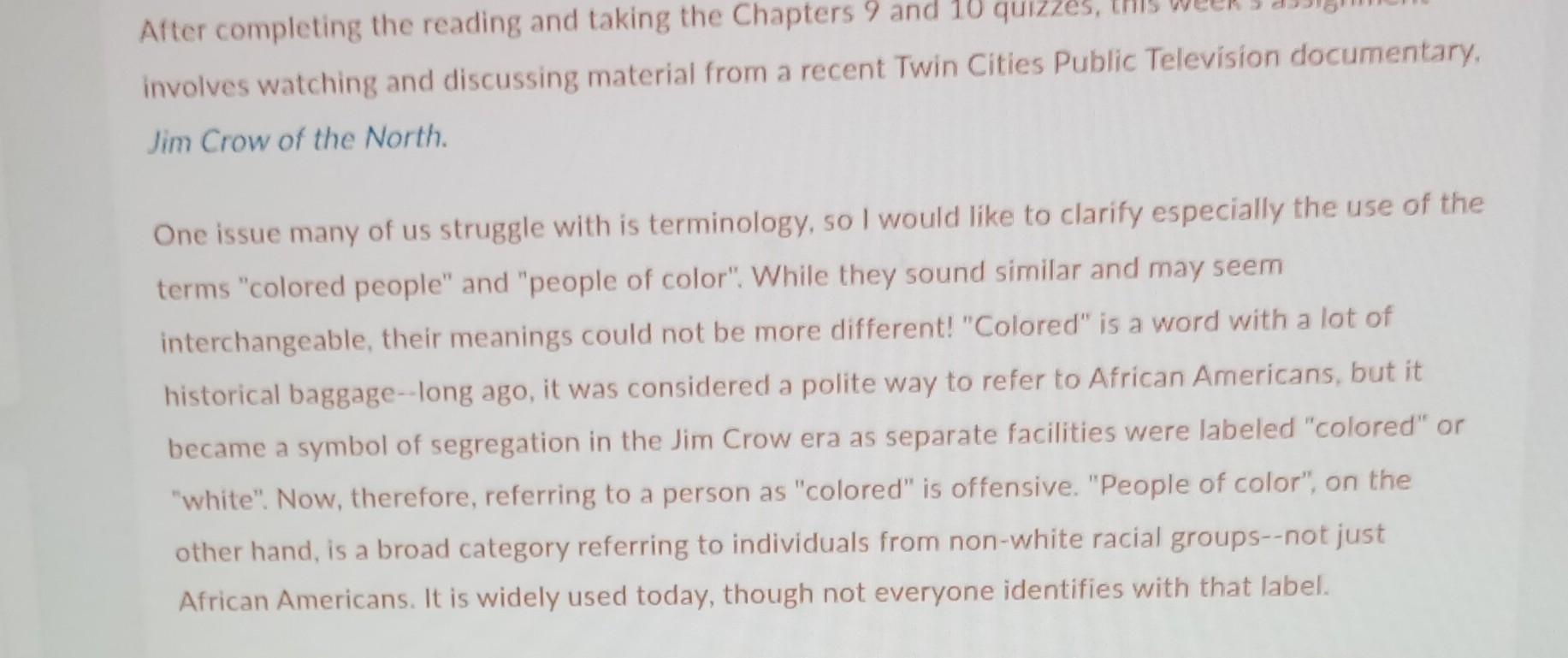 After completing the reading and taking the Chapters | Chegg.com