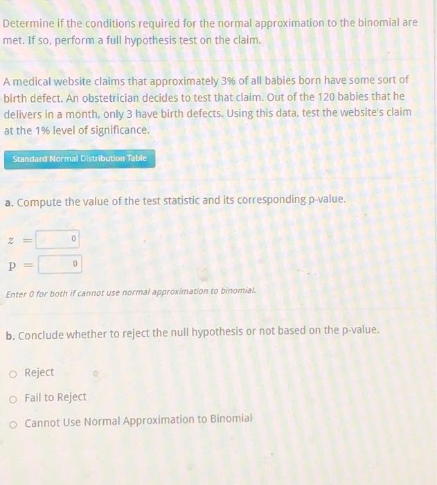 Solved Determine if the conditions required for the normal | Chegg.com