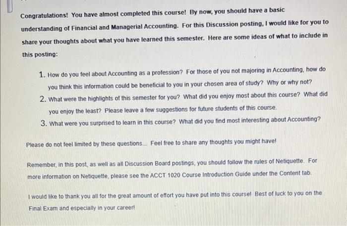 Solved Congratulations! You have almost completed this | Chegg.com