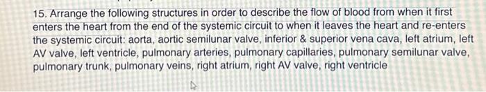Solved 15. Arrange the following structures in order to | Chegg.com