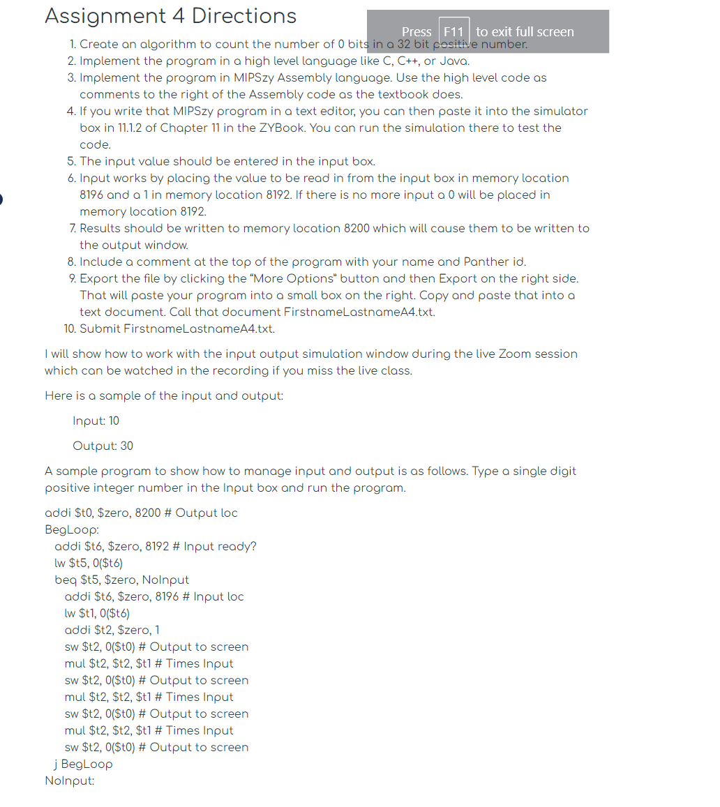 Solved Assignment 4 ﻿DirectionsCreate an algorithm to count | Chegg.com