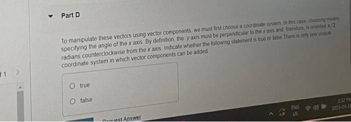 Learning Goal: To practice addition of vectors | Chegg.com