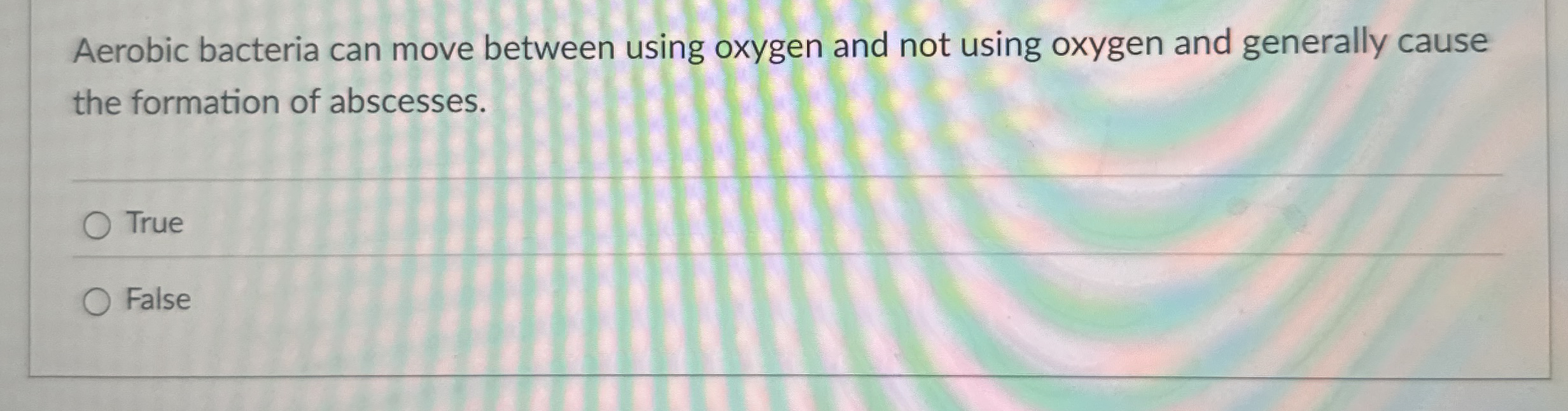 Solved Aerobic bacteria can move between using oxygen and | Chegg.com