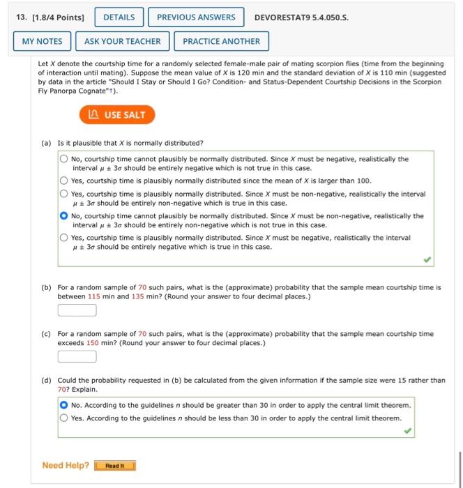 Solved Let X denote the courtship time for a randomly | Chegg.com