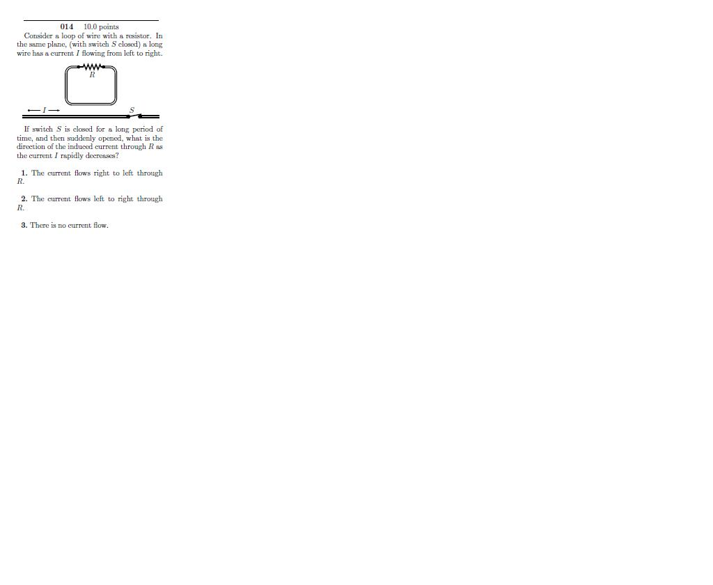 Solved Consider a loop of wire with a resistor. In the same | Chegg.com
