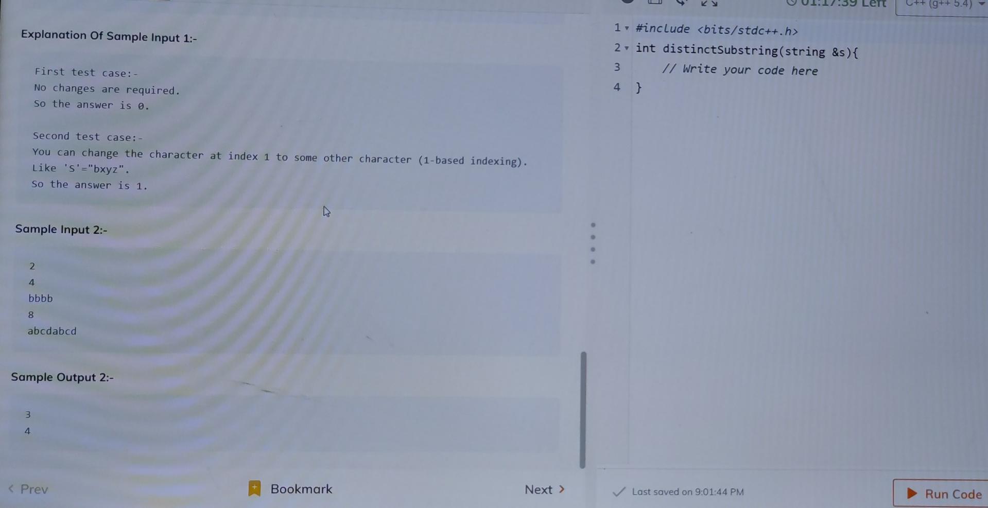 Solved 1. #include bits/stdc++.h 2 - int | Chegg.com