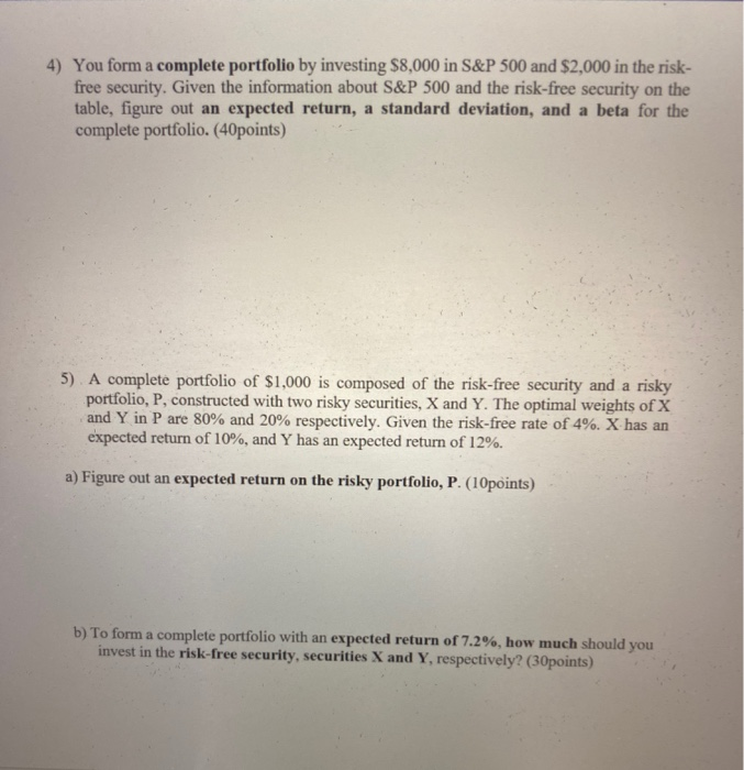 Solved 1. Use the following information to answer the | Chegg.com